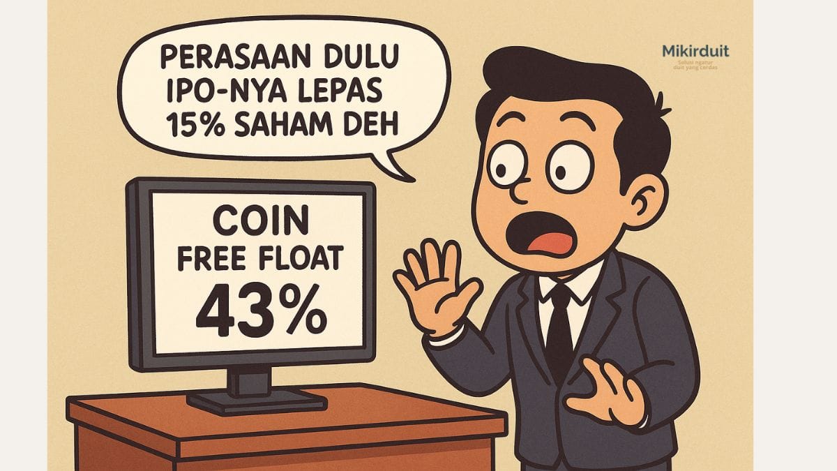 Misteri Free Float Saham COIN yang Melonjak Tembus 43 Persen